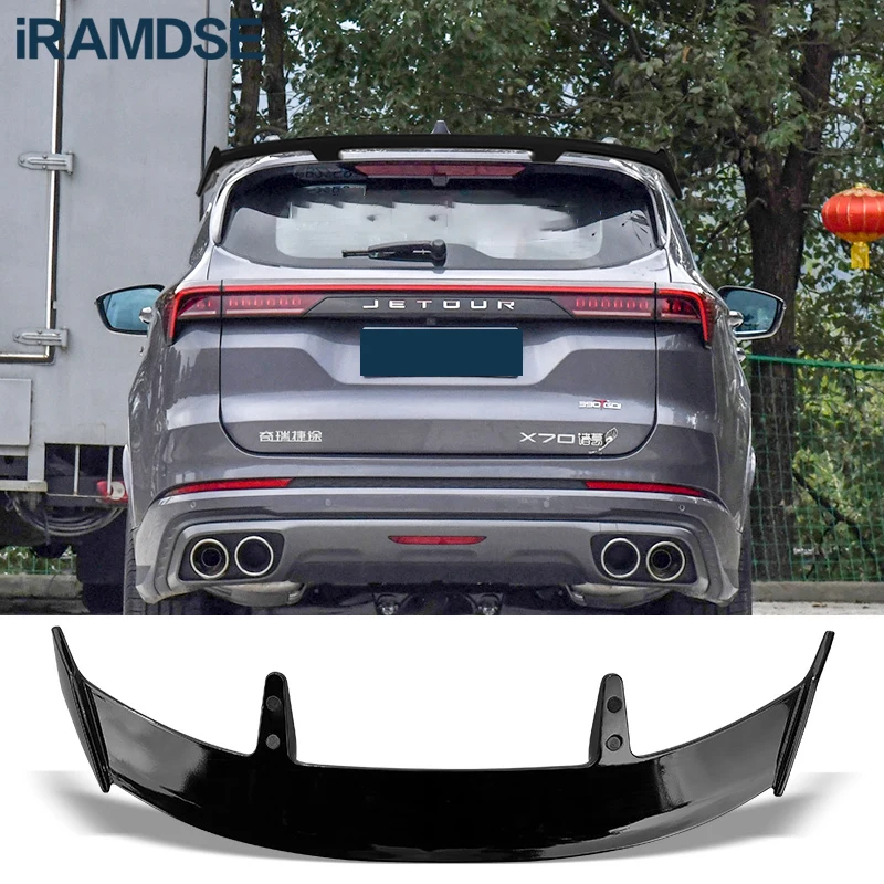 Carbon Surface Spoiler for JETOUR X70 Tail Fin 2018-2023 Black Car Roof ...