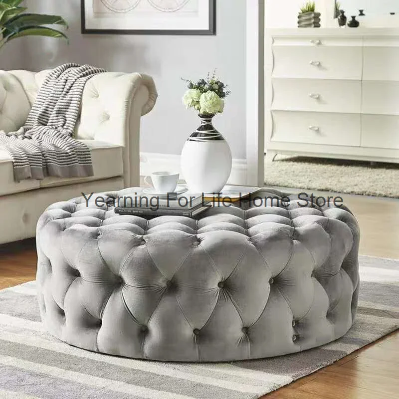 Sof-otomano-redondo-de-terciopelo-mueble-de-lujo-para-sala-de-estar-PUF ...