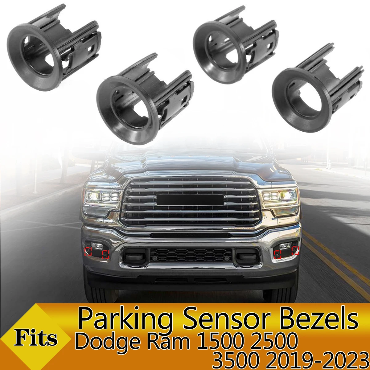 4Pcs/set Car Reversing Parking Radar Sensor Support Bracket Bezels Fit ...