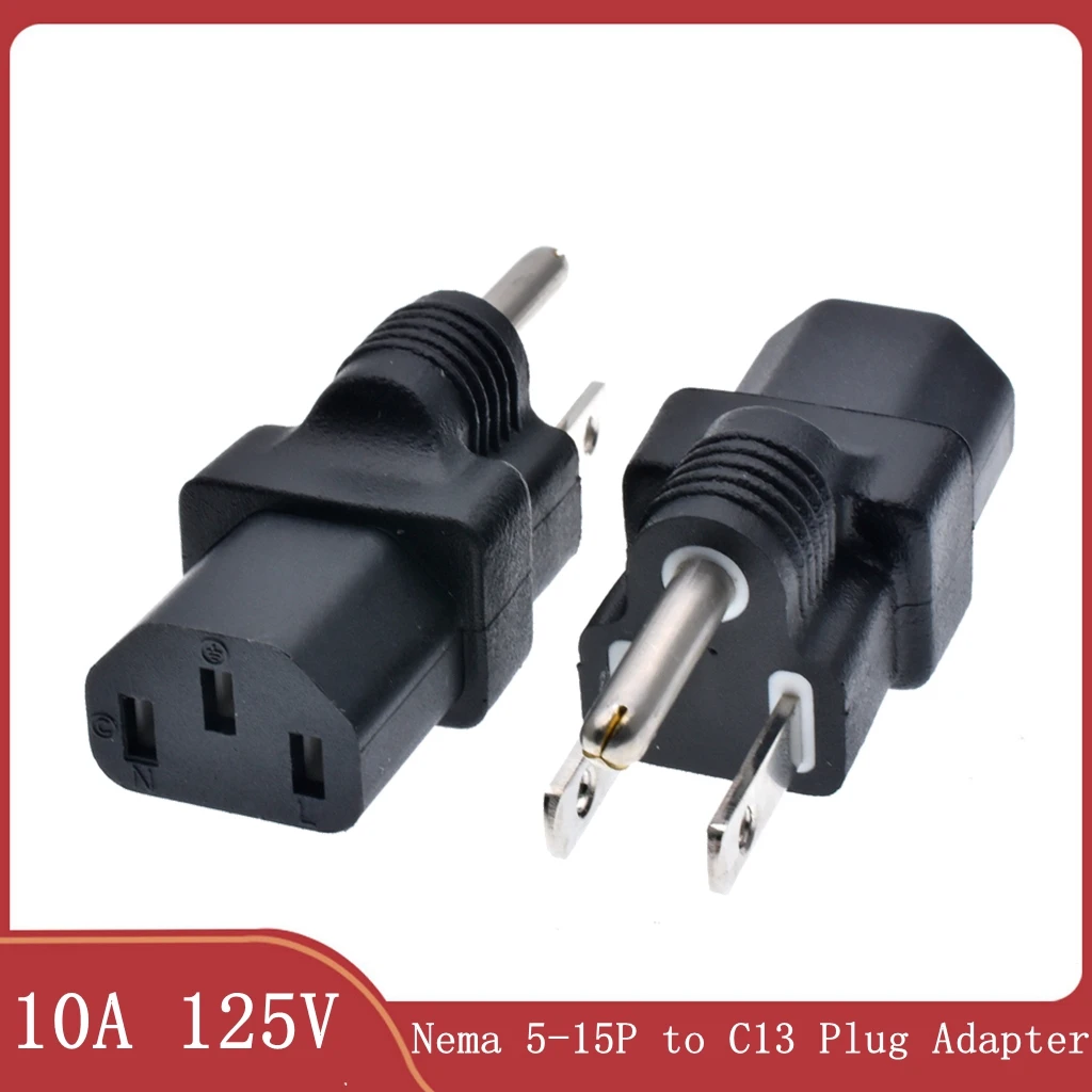 PDU UPS Power Adapter American Plug Converter, Nema 5-15P MALE TO IEC ...