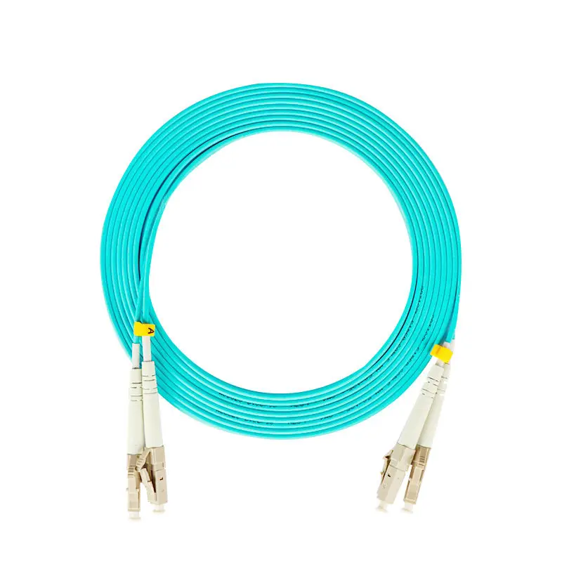Fibre Optical OM3 10 Gigabit Optical Fiber Jumper LC-LC Multimode Dual ...