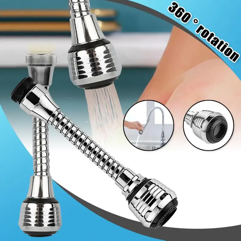360-Degree-Adjustable-Faucet-Extension-Tube-Aerator-Water-Saving-Faucet ...