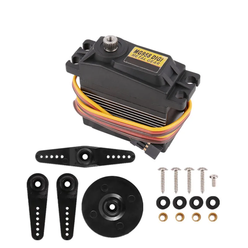 Original Tower Pro MG958 Digital Servo High Torque 15kg Standard 7075 ...