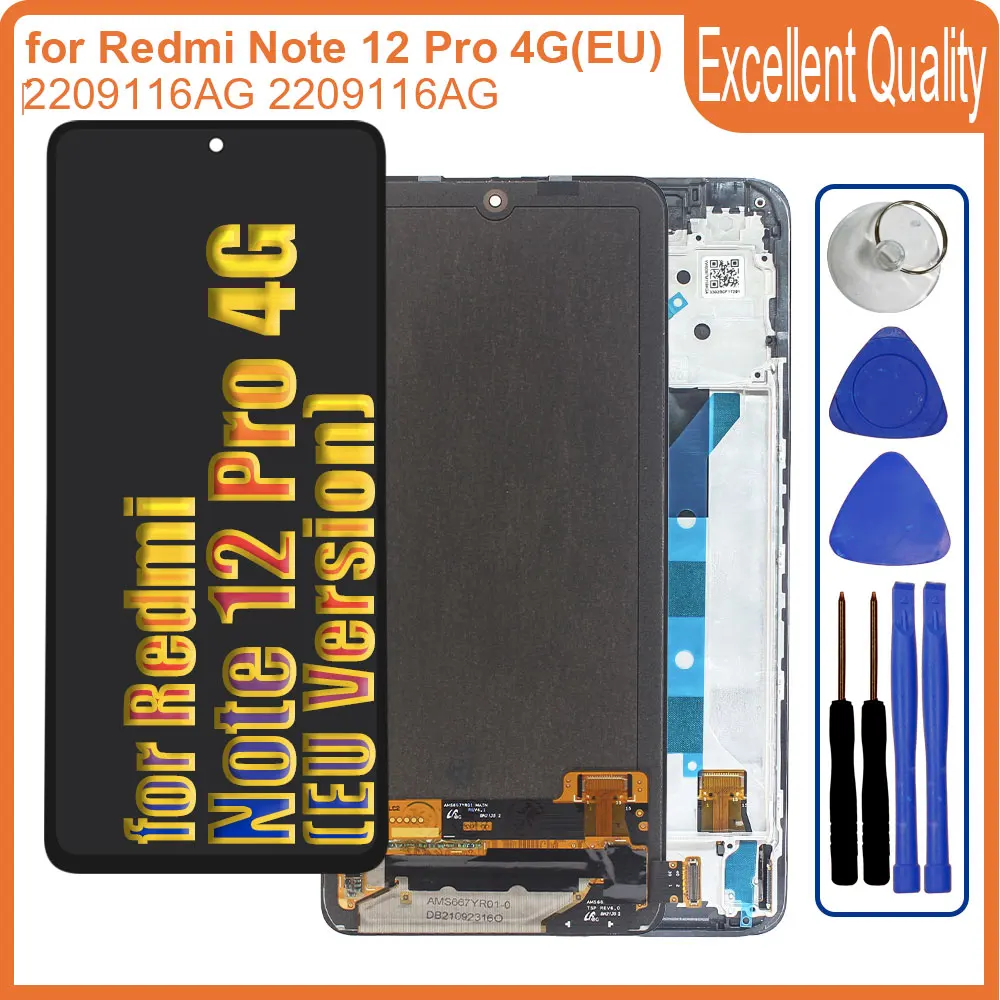 LCD AMOLED para Xiaomi Redmi Note 12 Pro 4G ‎ Pantalla LCD UE 2209116AG ...