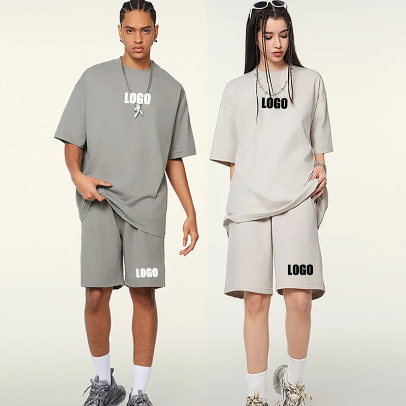 Custom-LOGO-summer-new-quick-drying-230G-short-sleeved-280G-shorts ...