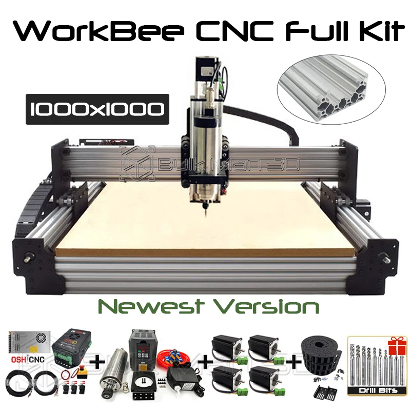 Newest Silver 1010 Workbee Cnc Router Machine Full Kit With Tingle ...