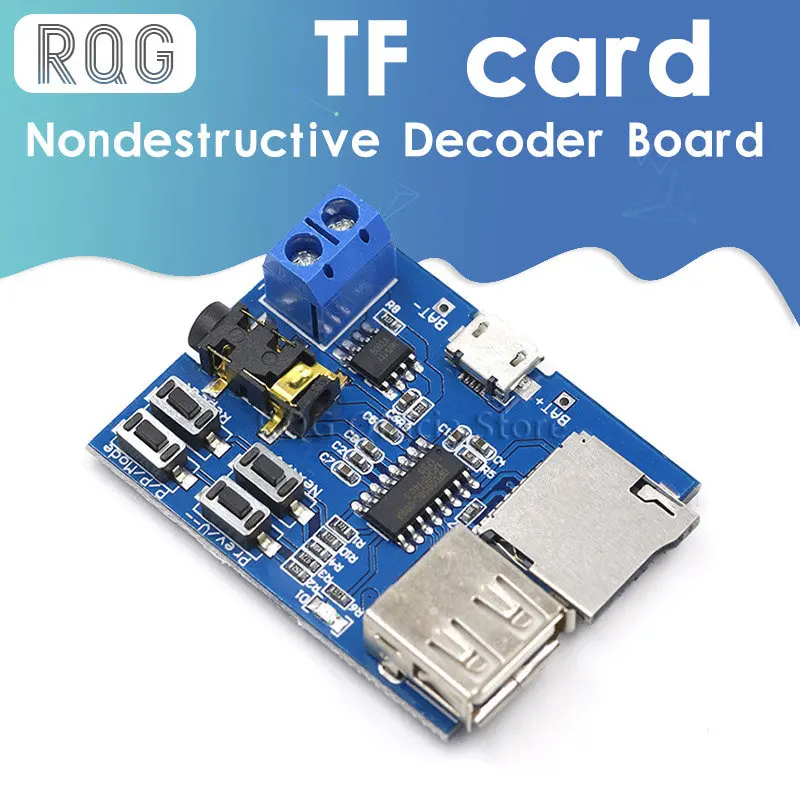 TF-card-U-disk-MP3-Format-decoder-board-module-amplifier-decoding-audio ...