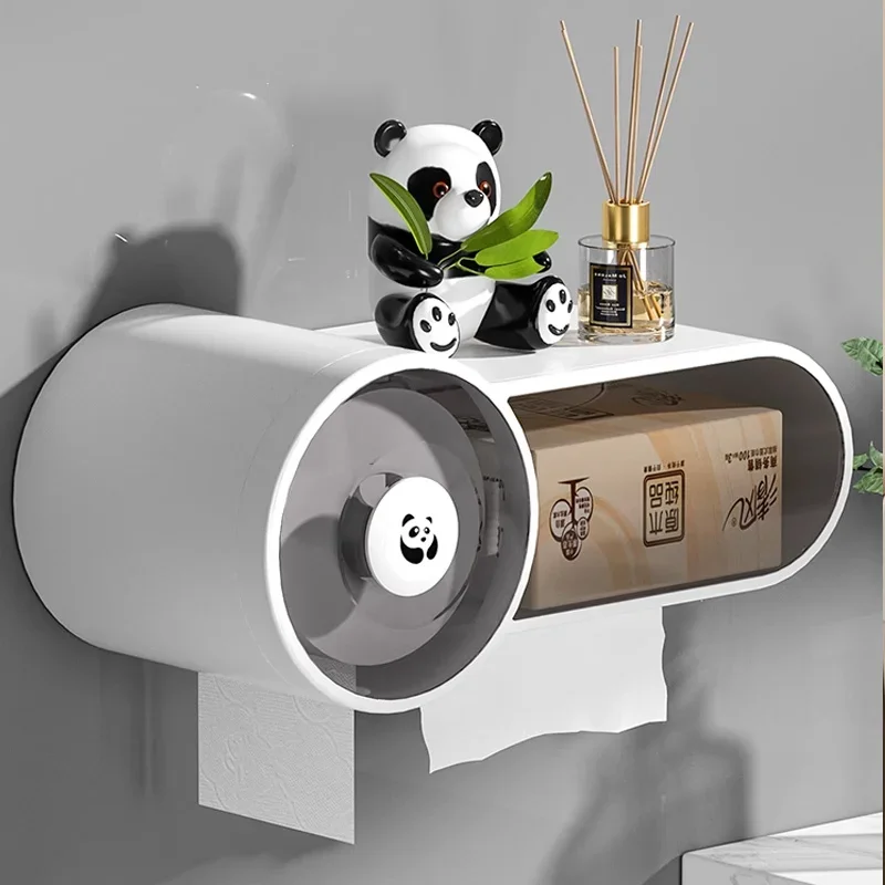 Wall-Mounted-Paper-Roll-Holder-Toilet-Tissue-Box-Toilet-Waterproof ...