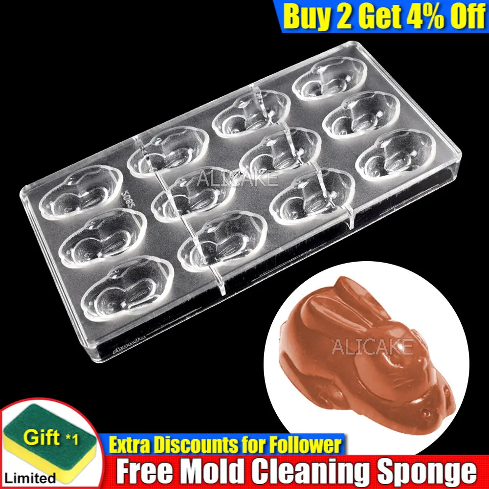 Plastic Mold Chocolate Easter Bunny | Chocolate Rabbit Mold ...