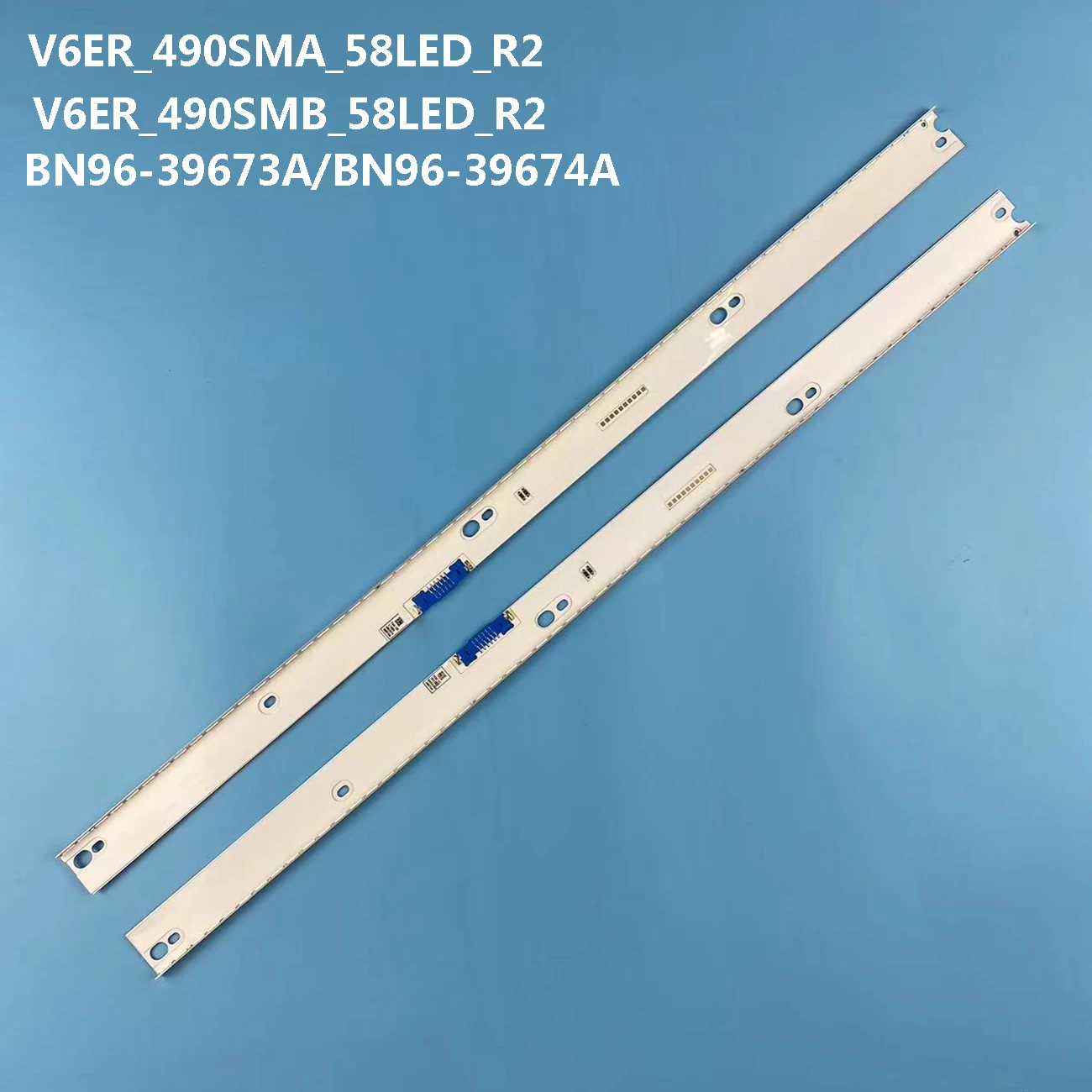 New-2-PCS-LED-backlight-strip-for-Samsung-UE49KU6640-UE49KU6650-BN96 ...
