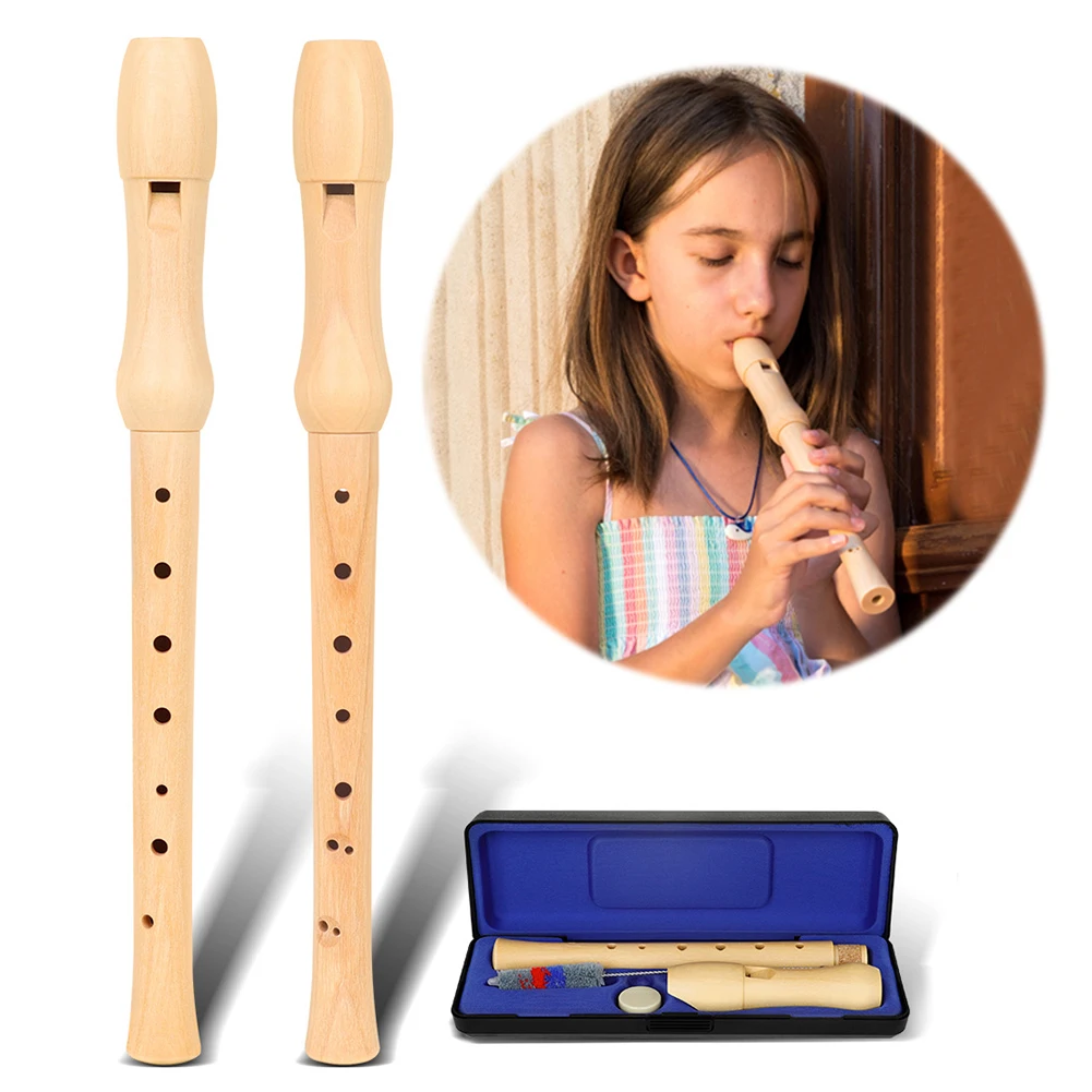 8-Holes-Recorder-Training-Recorder-Instrument-with-Cleaning-Stick ...
