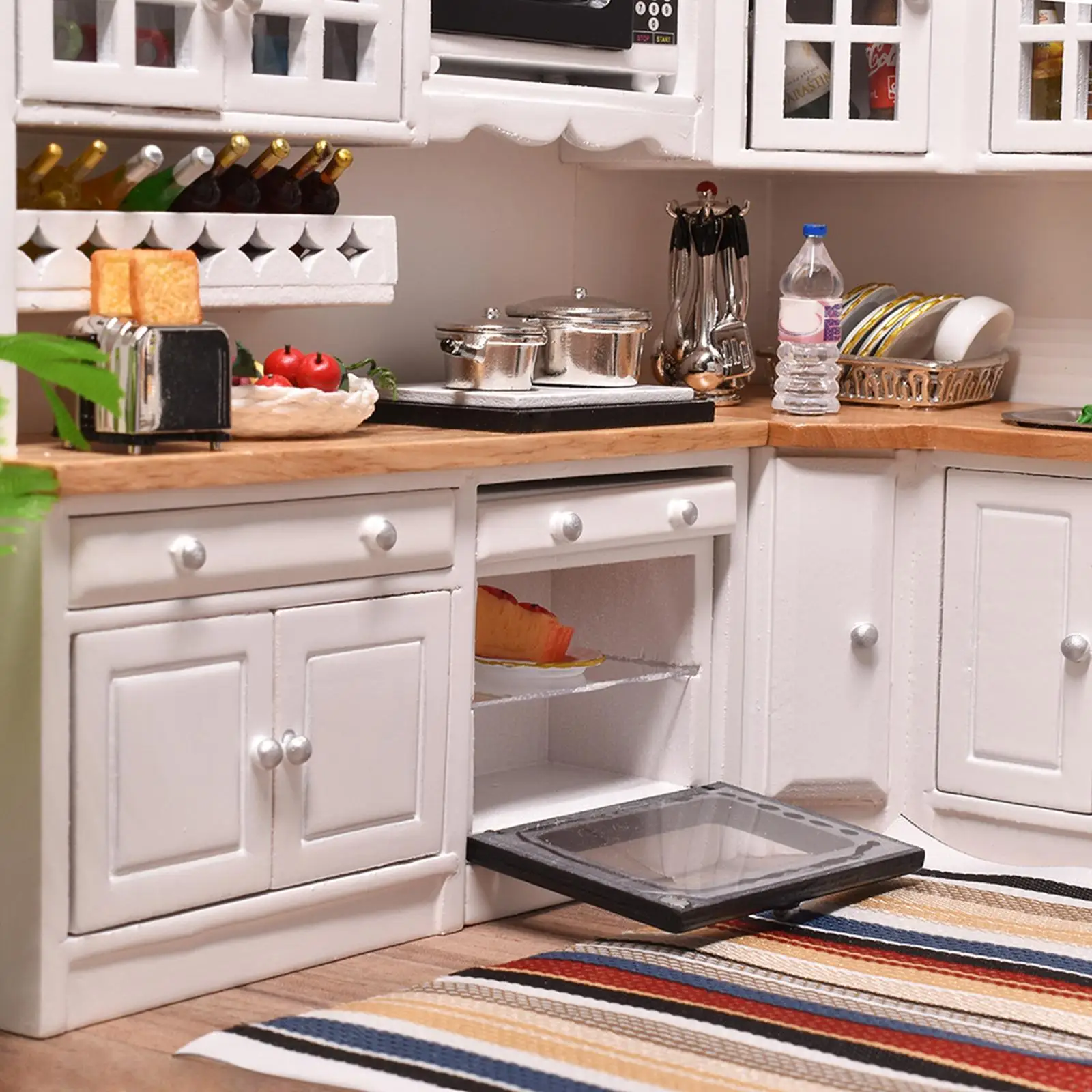 Dollhouse Miniature DIY doll House with Furniture Dollhouse Toys ...