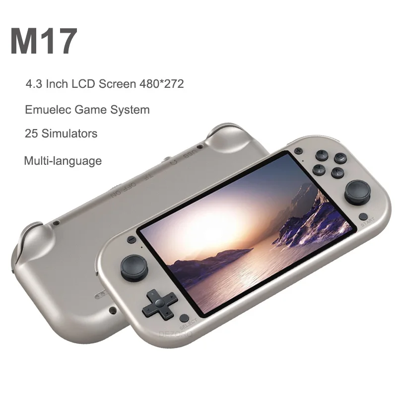 M17 Retro Game Handheld Game Console 4.3 Inch 480*272 LCD Screen 64G ...