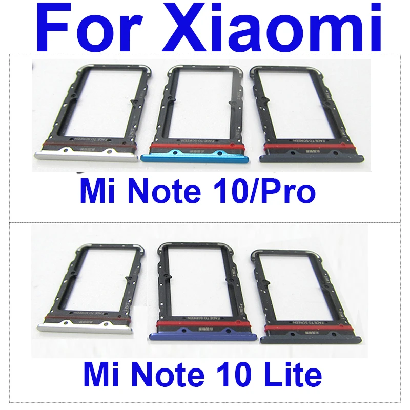 SIM Card Tray Slot Holder For Xiaomi Mi Note 10 Note 10 Pro Mi Note 10 ...
