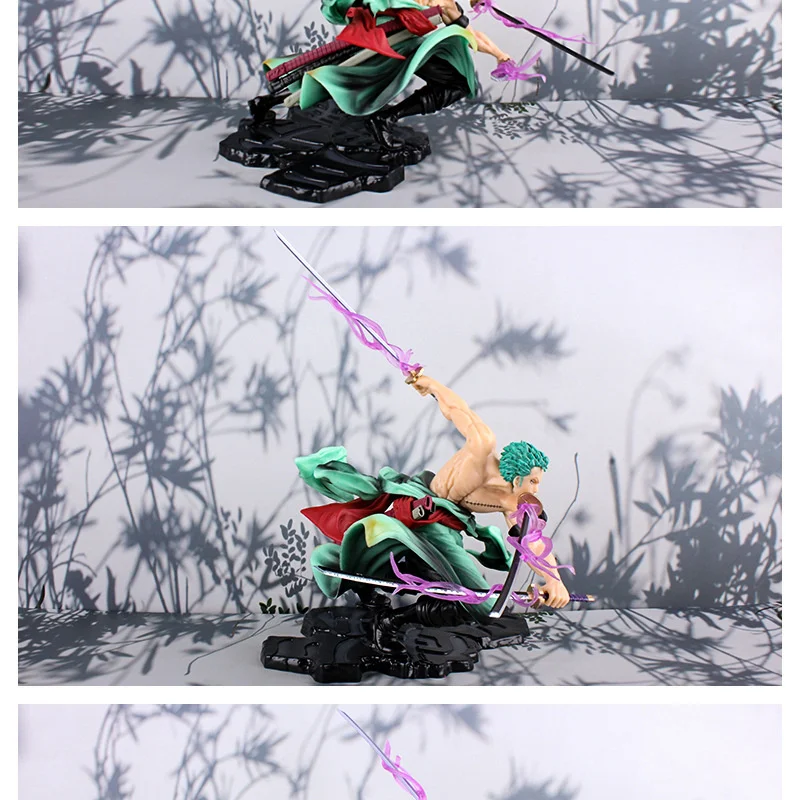 2 Colors One Piece Animation Action Figure Roronoa Zoro Model 26cm PVC ...