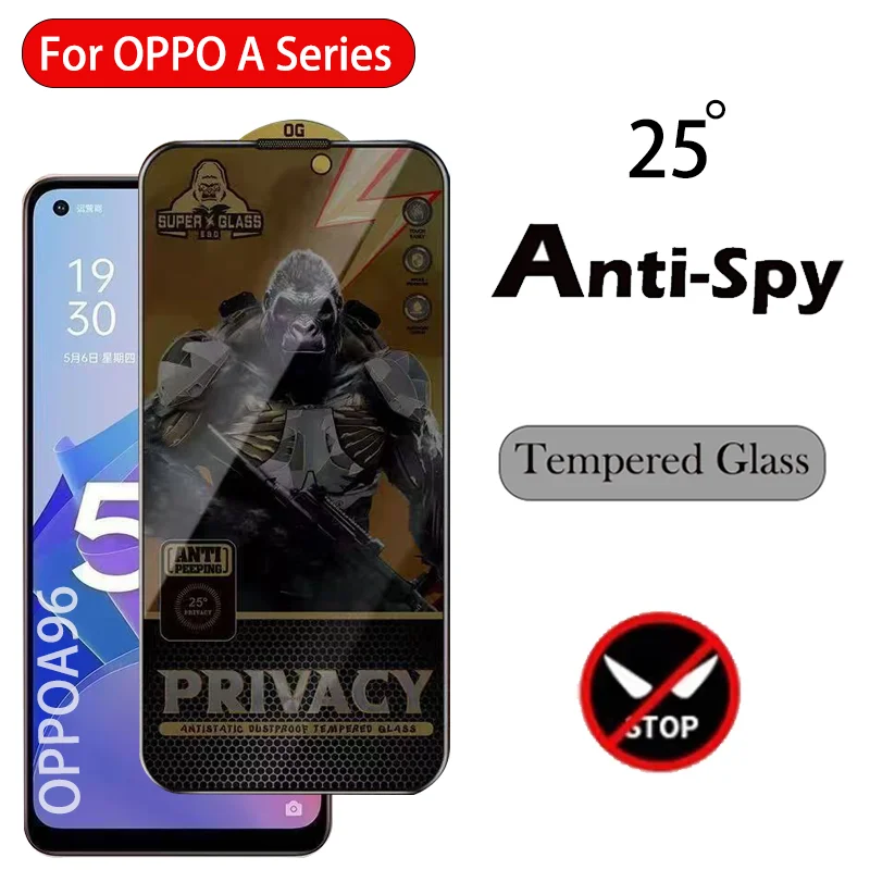 Gorilla Privacy Protection Glass For OPPO A96 A78 A57 A54S A53S A38 ...