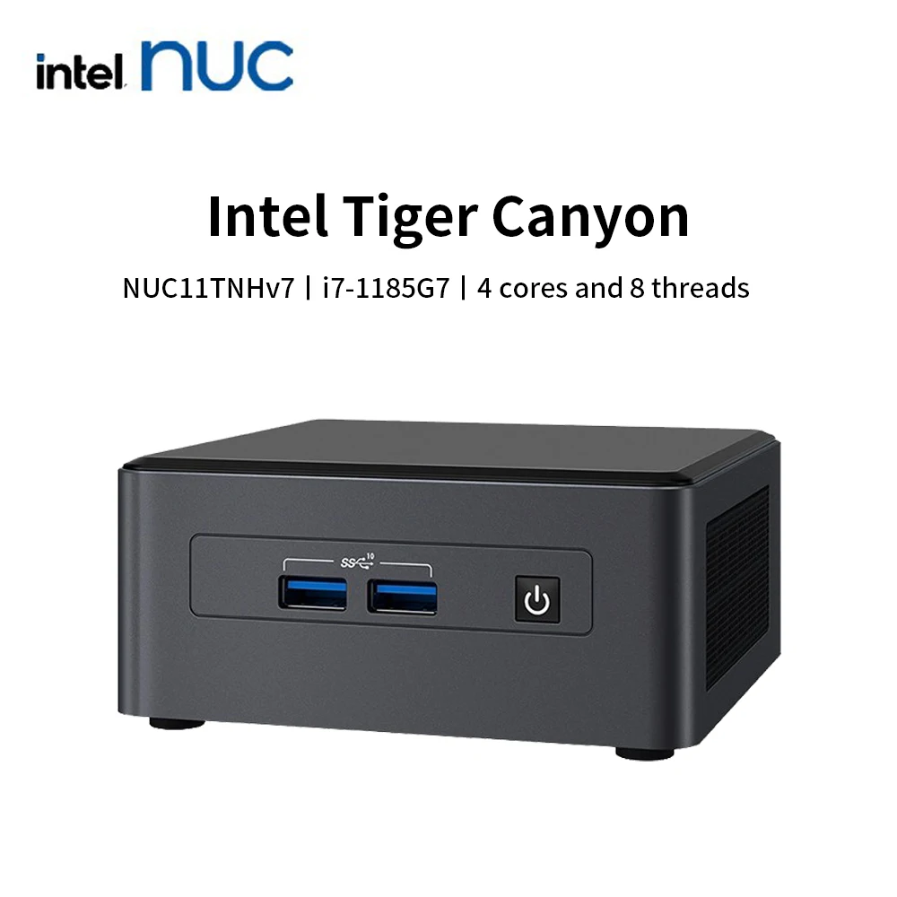 NUC Mini PC Intel Tiger Canyon 11 Pro, NUC11PAHi7 Core i7 1165G7, 4 núcleos, Win 10, 28W ...