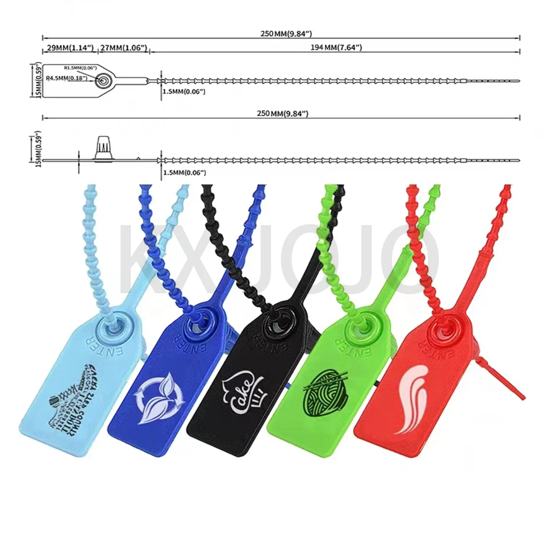 100Pcs-Plastic-Tamper-Seals-Signage-Security-Tags-for-Fire ...