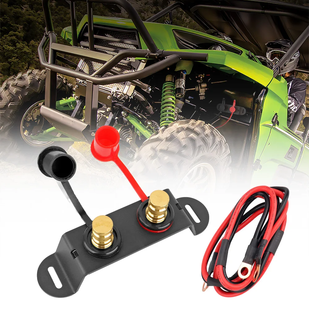 UTV Battery Jump Post with Cables Vehicle Battery Charging Tool Jumper ...