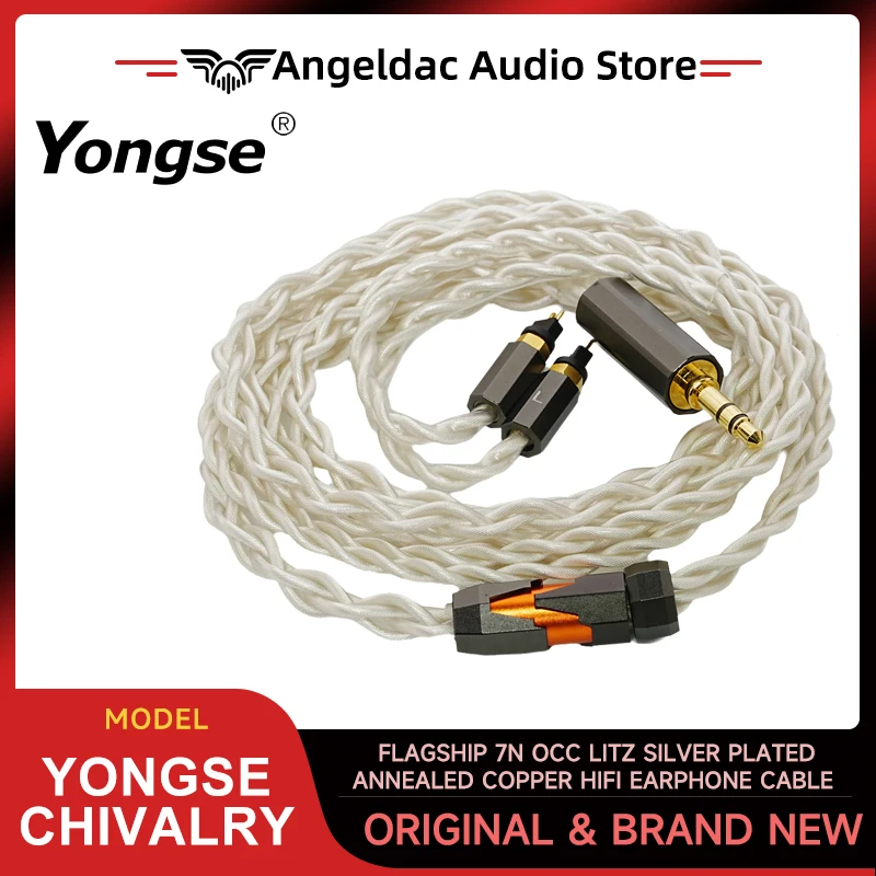 YONGSE-Chivalry-Flagship-7N-OCC-HiFi-Earphone-Cable-Litz-Silver-Plated ...