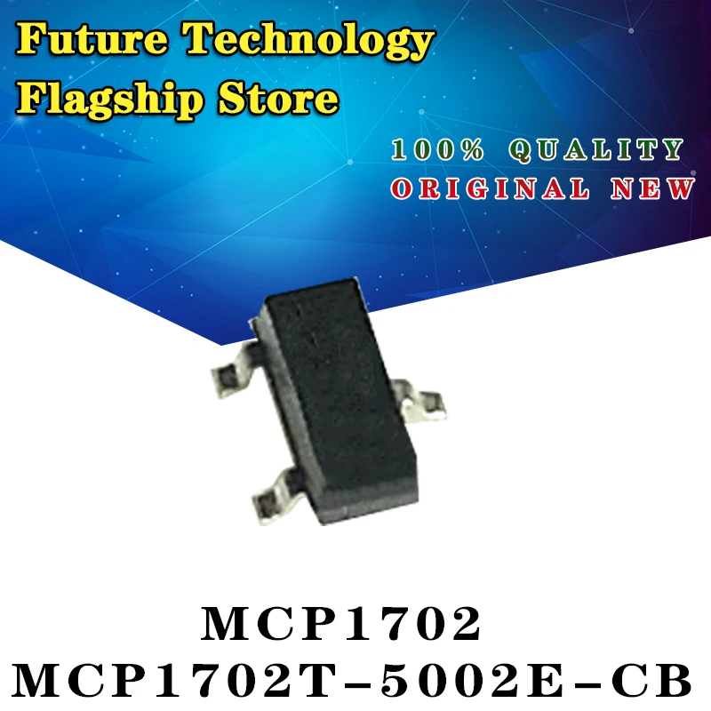 10pcs new original MCP1702 MCP1702T-5002E/CB SMD SOT-23 5V 5.0V