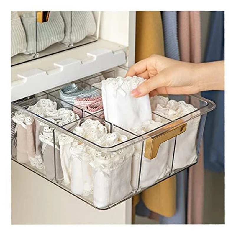 Wardrobe Armoire Storage Box Hanging Sock Organizer Compartment Sock ...