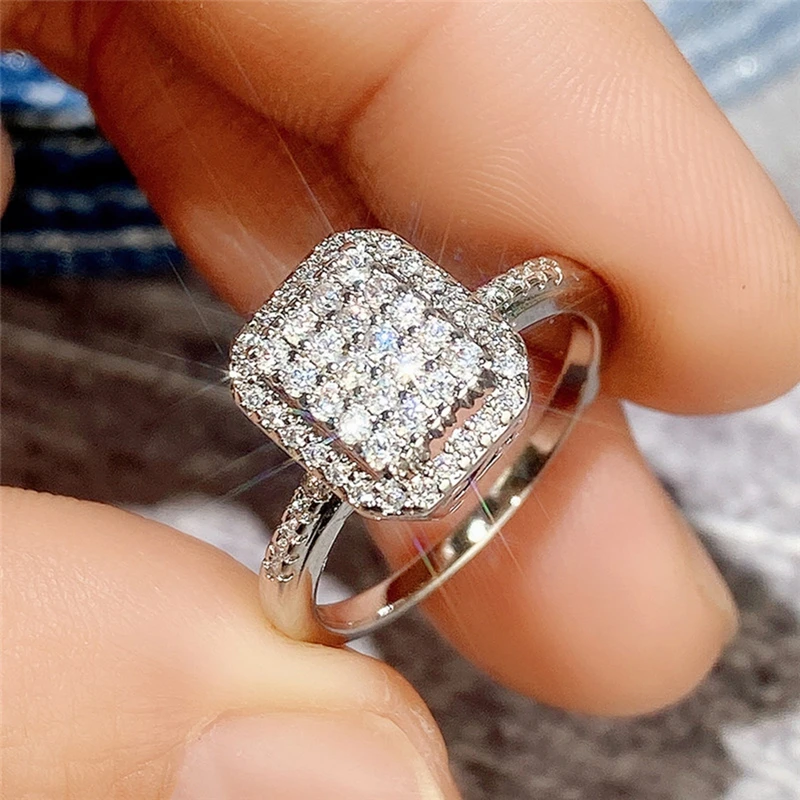 Bling-Bling-Wedding-Ring-for-Women-Simple-Stylish-Square-Shaped-Design ...