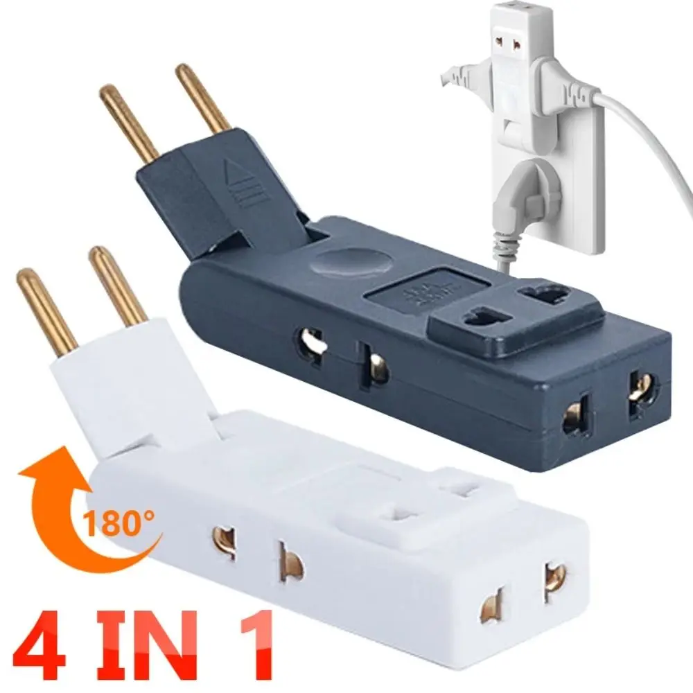 Protable-4-in-1-EU-Electrical-Socket-180-Degree-Rotation-Wall-Outlet ...