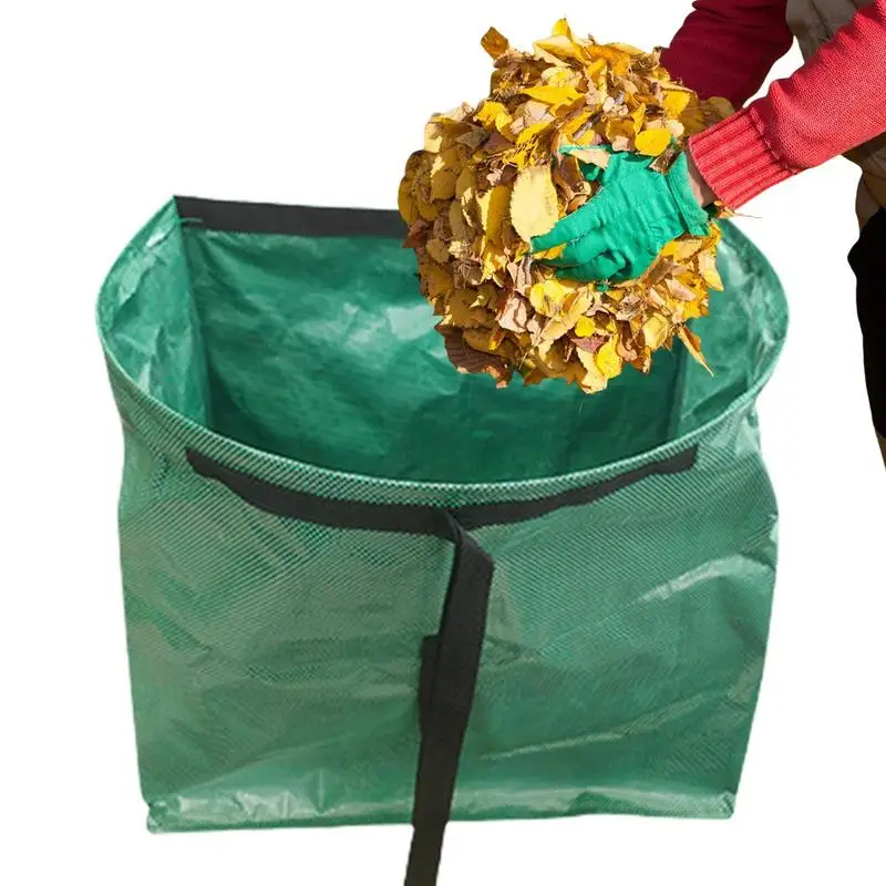 Garden-Leaves-Bag-Outdoor-Semi-Circular-Leaves-Collector-Large-Capacity ...