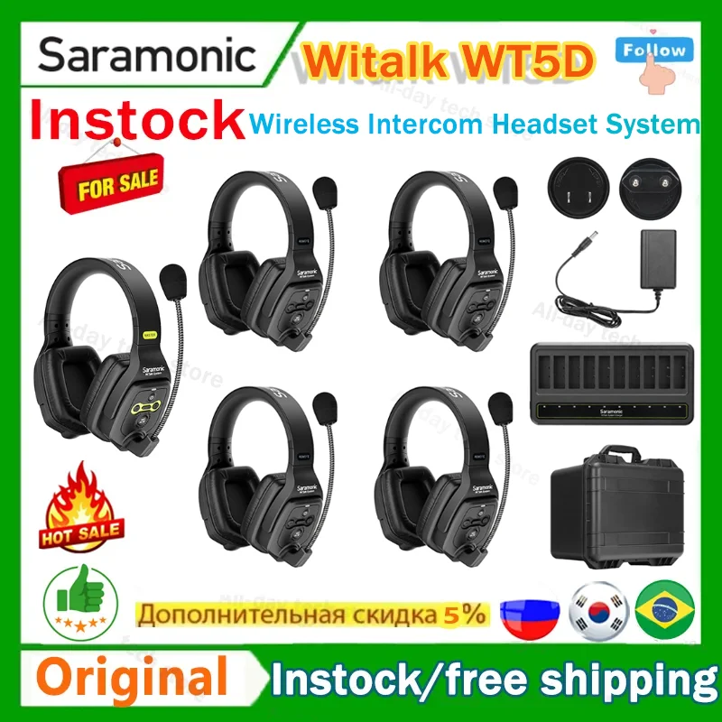 Saramonic-Witalk-WT5D-Full-Duplex-Communication-Wireless-Headset-System ...