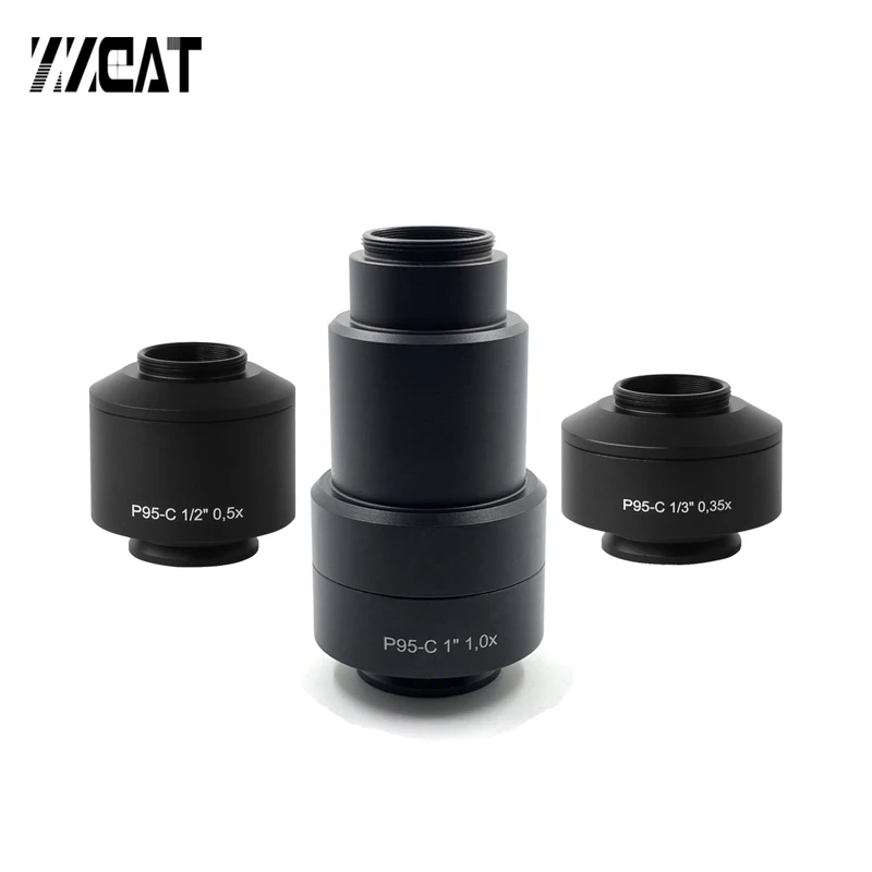 Zeiss Trinocular Primo Star 3 신모델 용 1X 0.5X 0.35X C 마운트 38mm 현미경 카메라 ...
