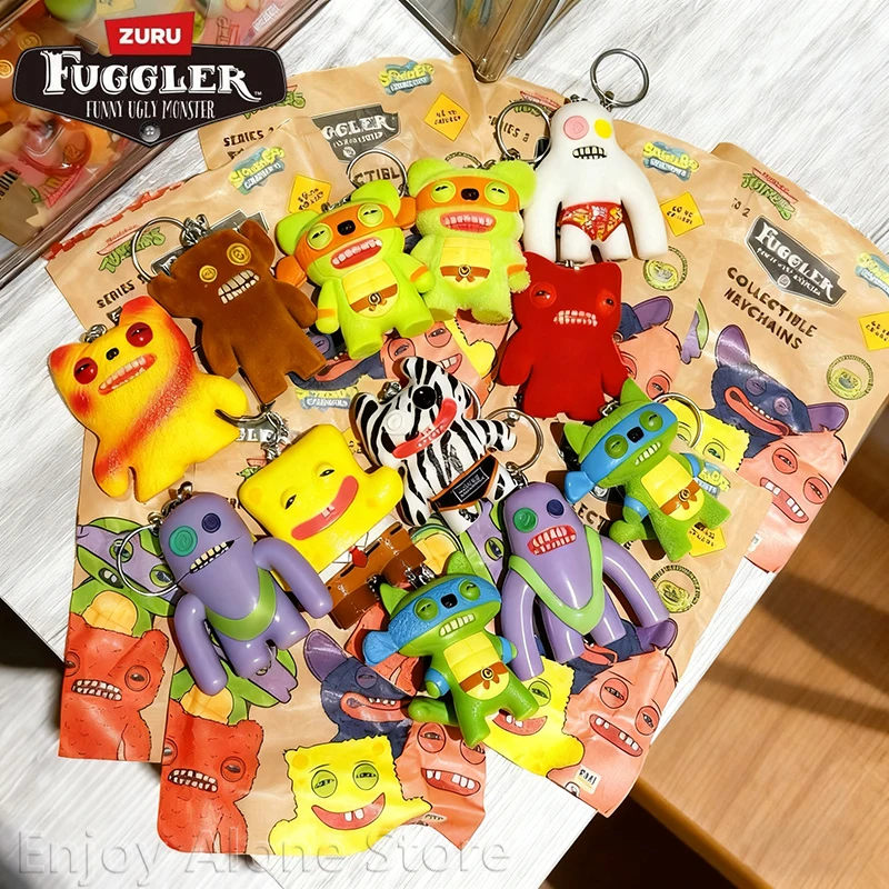 New Fuggler Keychains Blind Boxs SpongeBob Action Figures Toys Funny ...