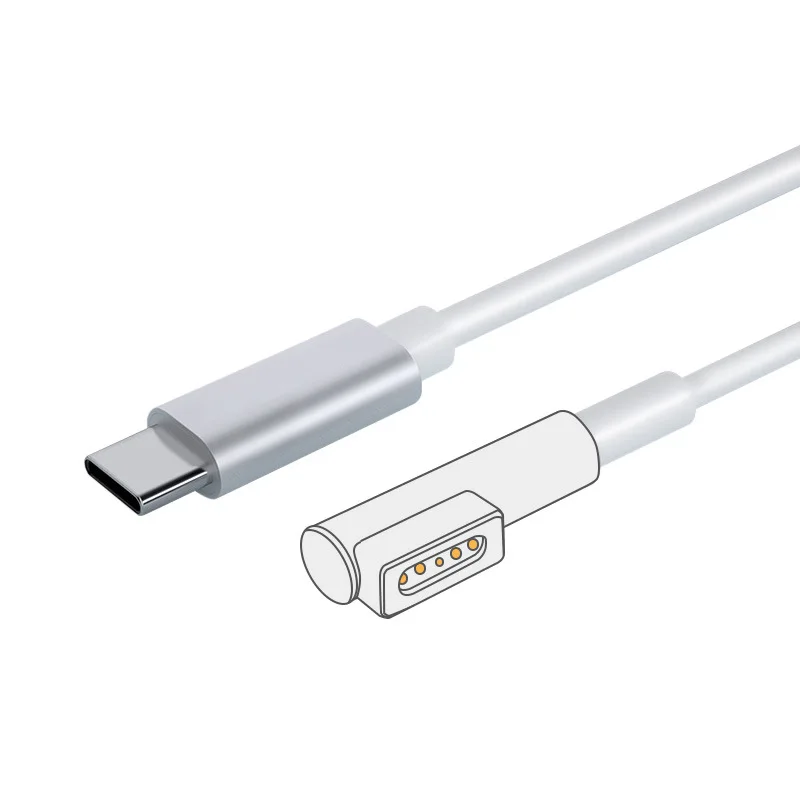 USB-C (Type-C) для Magsafe 1/2, кабель для быстрой зарядки, магнитная L ...