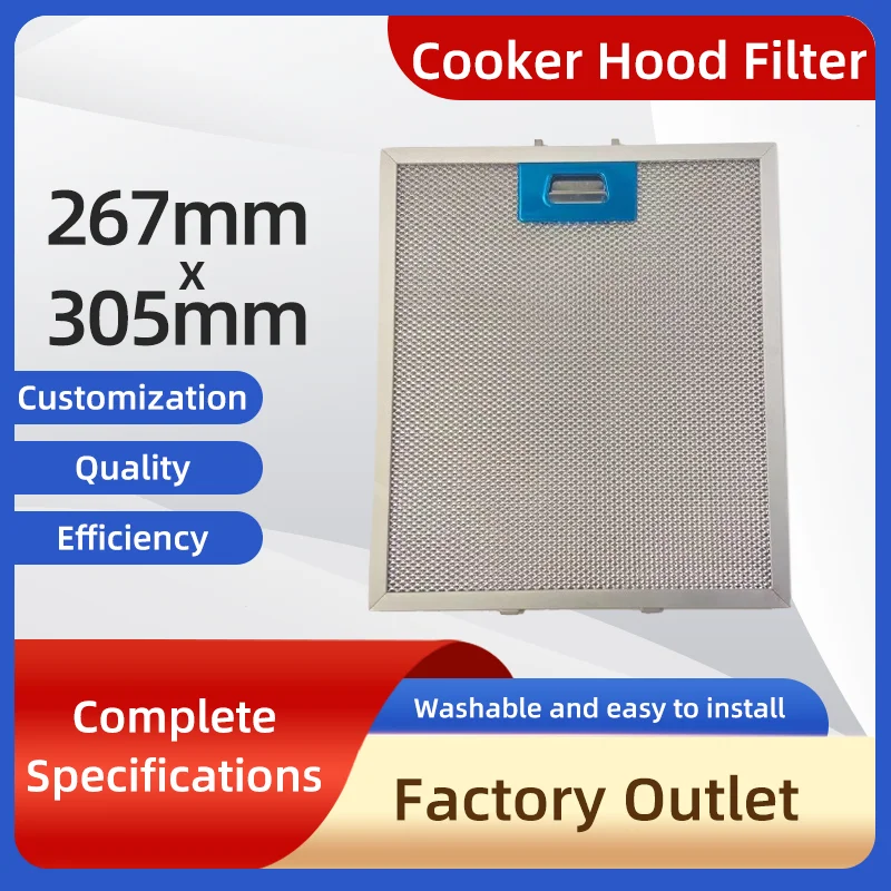 267-305mmCooker-Hood-Filters-Metal-Mesh-Extractor-Vent-Filter ...