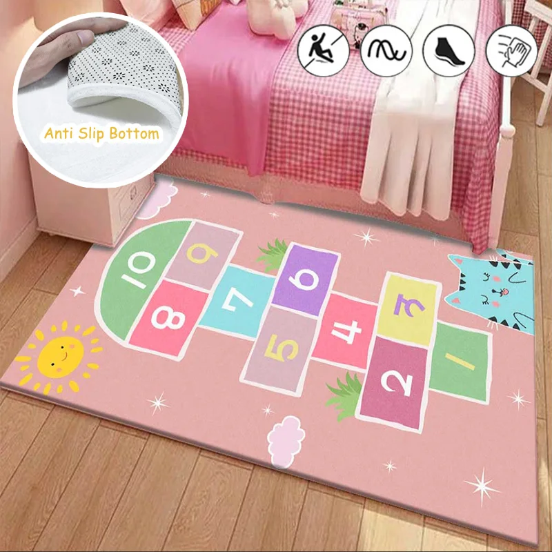 Cartoon-Pattern-Carpets-Girl-Bedroom-Decoration-Carpet-Pink-Cute-Large ...
