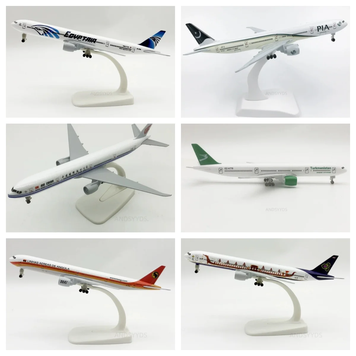 20cm Aircraft Model B777 Series Metal Replica Diecast Airplane B777 Air ...