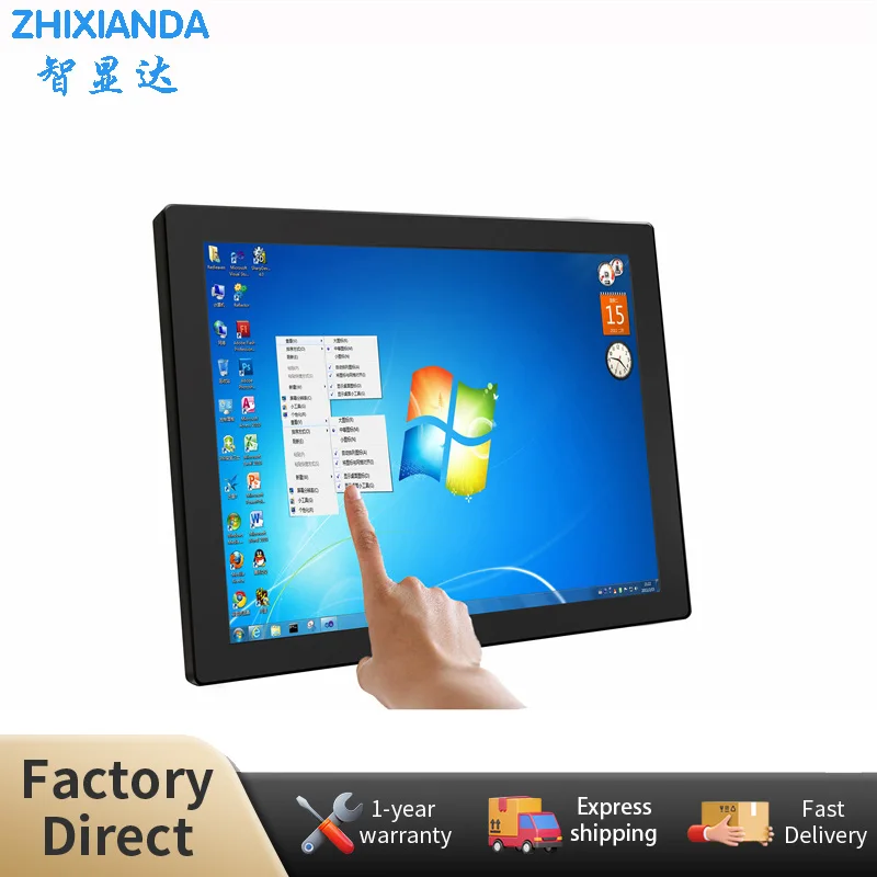 Zhixianda-imperme-vel-Industrial-Display-Touch-monitor-de-tela-plana-15 ...