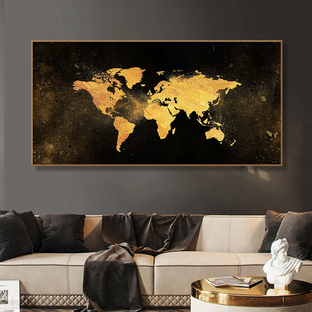 World Map Painting