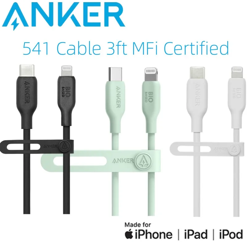 Anker-USB-C-to-Lightning-541-Cable-3ft-MFi-Certified-Bio-Based-Fast ...