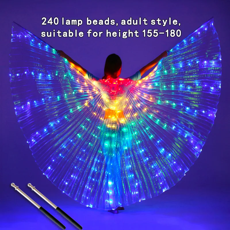 Adult-LED-Dance-Wings-Butterfly-Luminous-Dance-Props-Color-Fluorescent ...