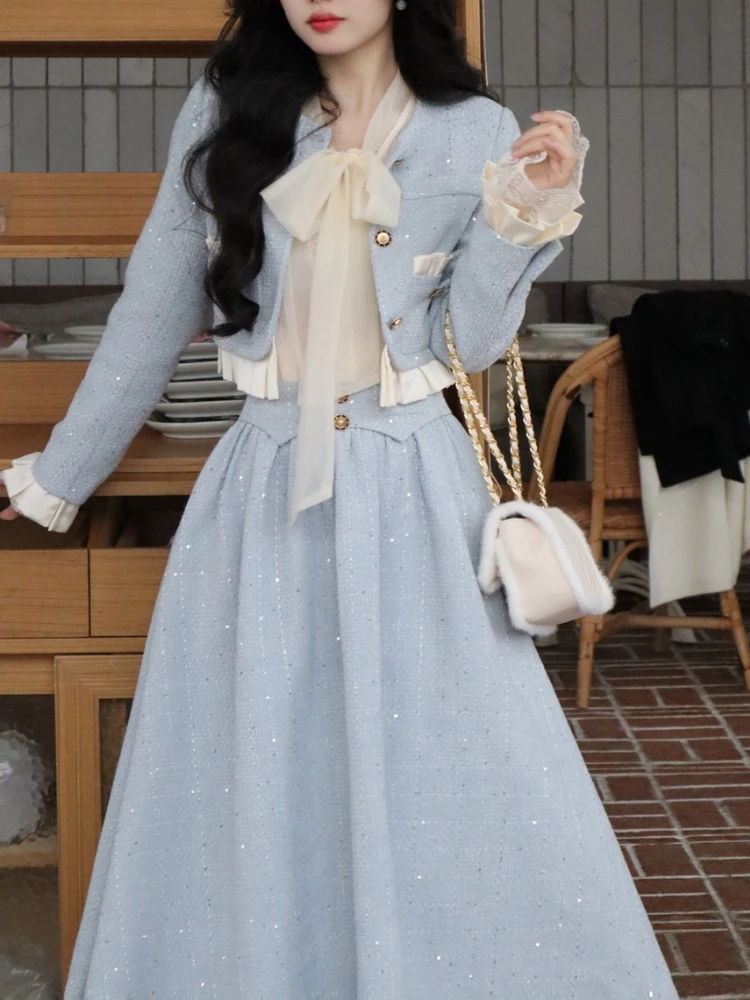 Conjunto-de-vestido-elegante-de-2-piezas-para-mujer-trajes-de-estilo ...