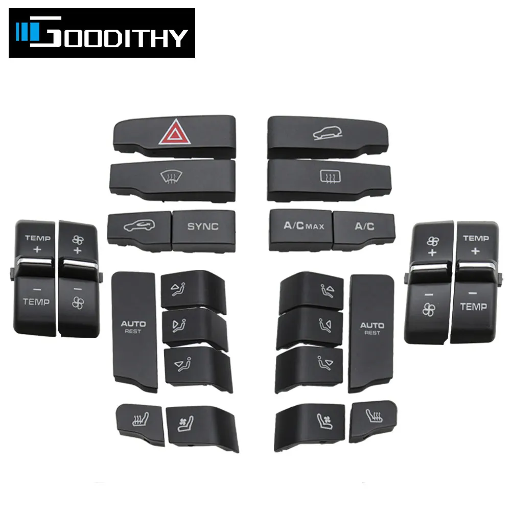 Car Interior Central Control Function Buttons Air Conditioning Button ...