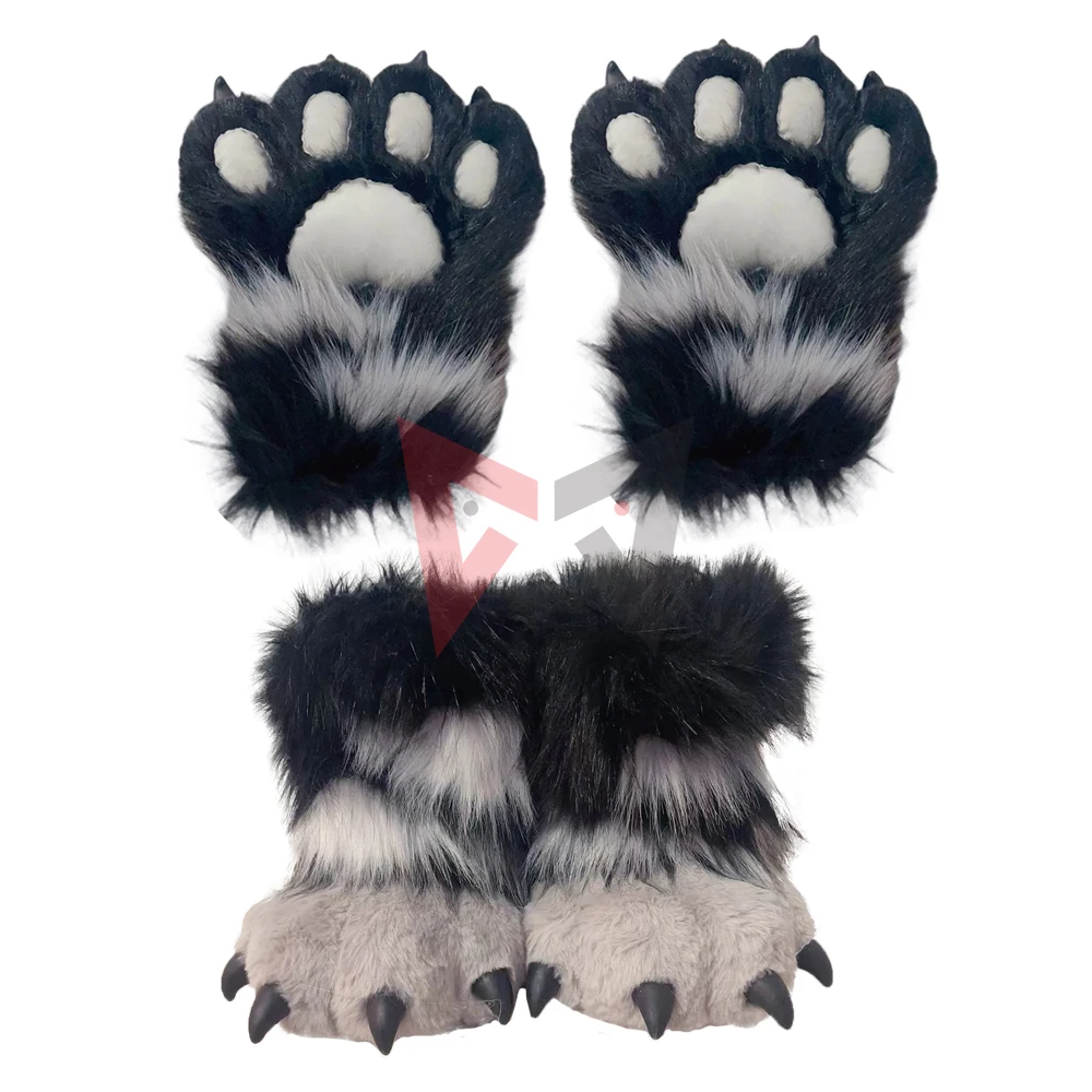 Wolverine Claws Ikasus Cosplay Animal Cat Feet Paw Shoes Fursuit Furry ...