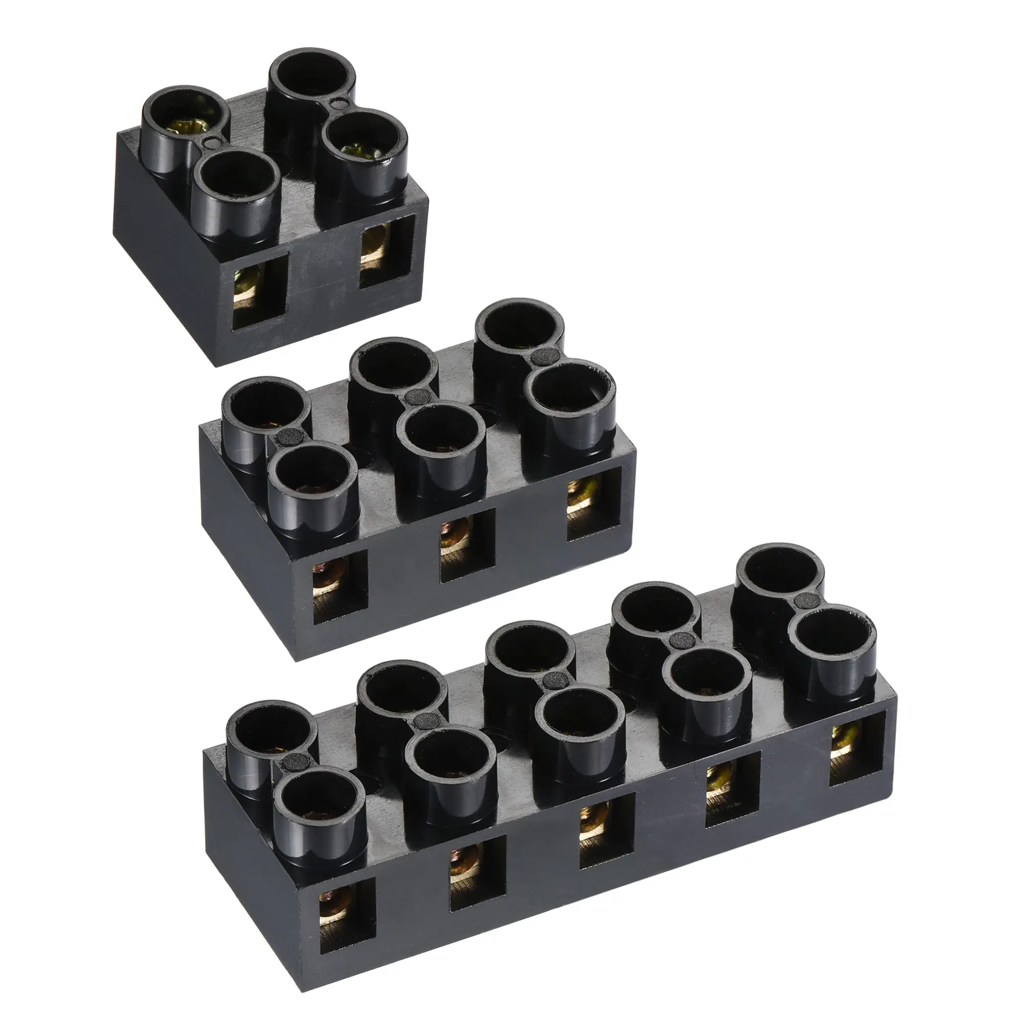 uxcell-Terminal-Block-500V-20A-Dual-Row-2-3-5-Positions-Screw-Electric ...