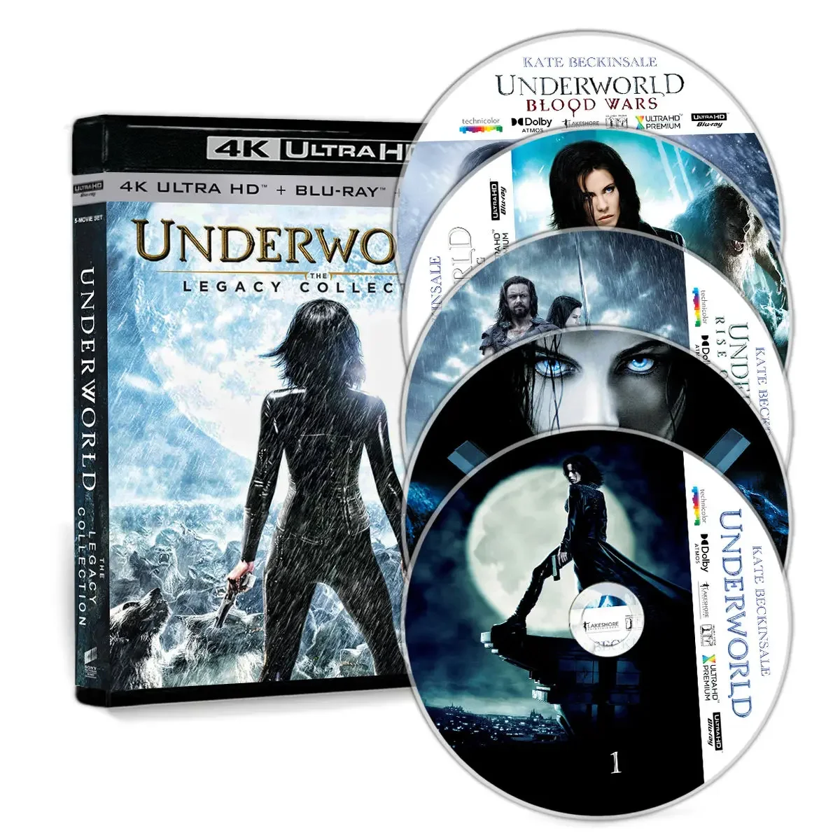 Underworld 1-5 Komplette 4K UHD Blu-ray Disc PS5 kompatibel XSX Dolby ...