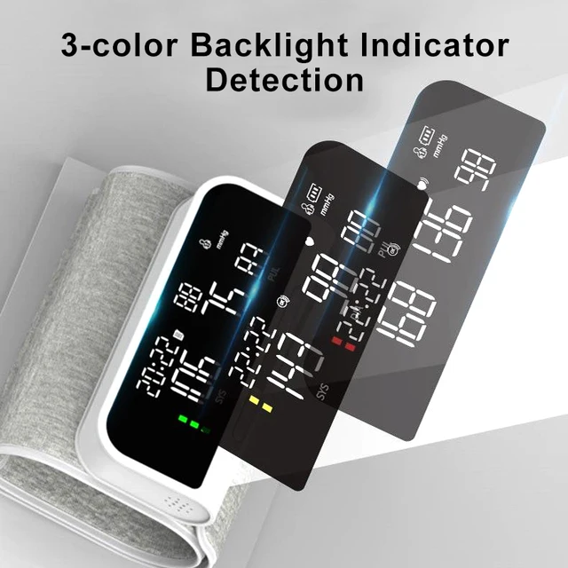 Monitor de presión arterial médico, tensiómetro Digital de brazo, manguito portátil ...