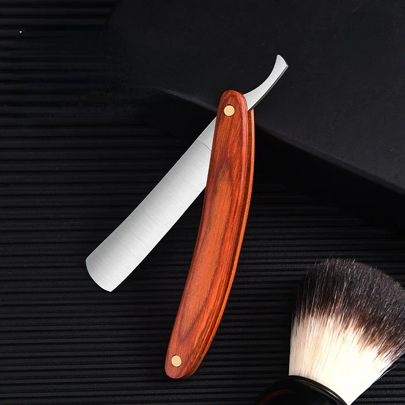 NEW-Retro-Straight-Men-Shaving-Razor-Male-Carbon-Steel-Folding-Barber ...