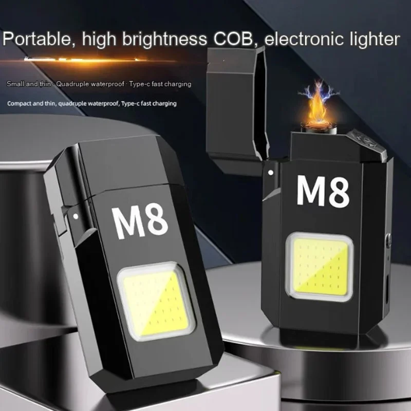COB-Keychain-Work-Light-with-Battery-Display-Fire-Lighter-Rechargeable ...