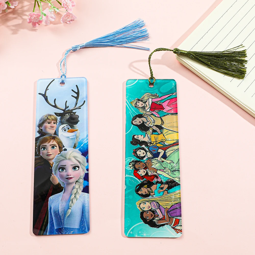 Disney-Princess-Bookmarks-Cute-Acrylic-Bookmarks-Cartoon-Fans ...