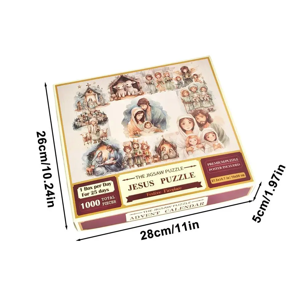 Calendario de Adviento, rompecabezas de cuenta regresiva para Navidad ...